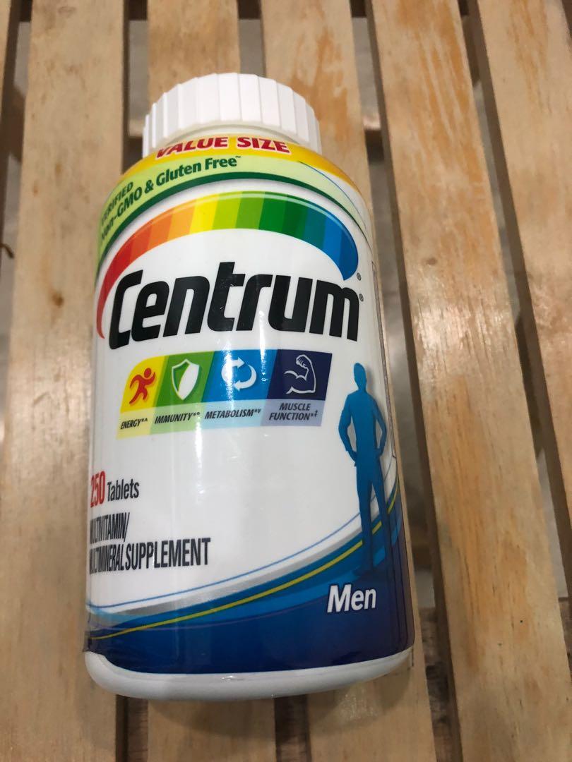 Centrum male - 250 tabs - Nov 2022 expiry, Health & Nutrition, Health ...