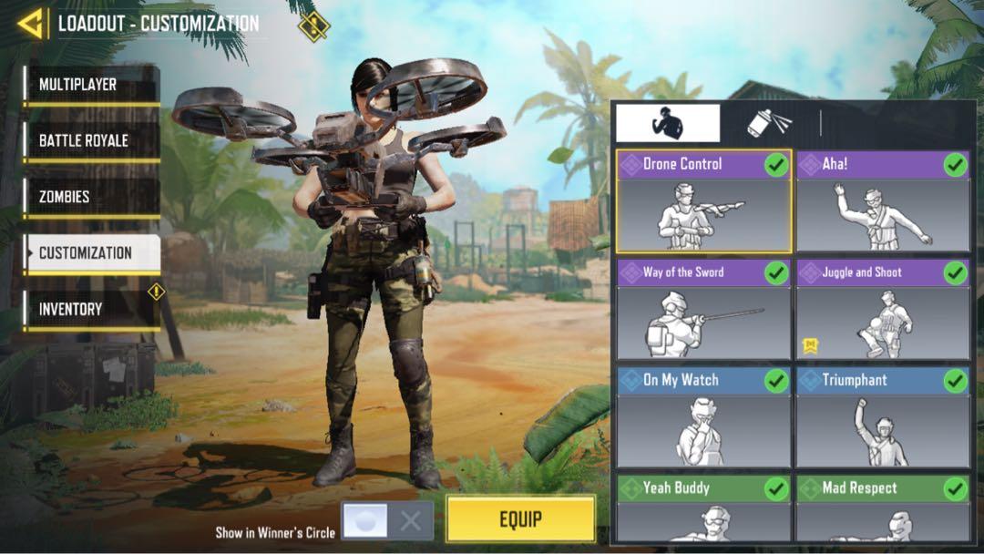 Codm acc with Dlq red action, Video Gaming, Gaming Accessories, Game ...