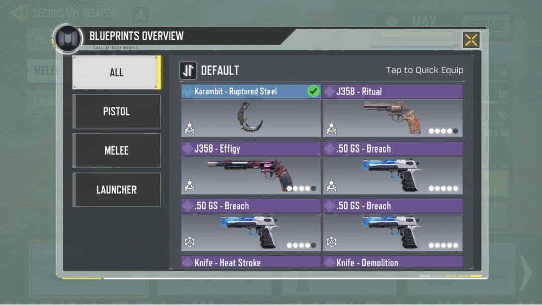 Codm acc with Dlq red action, Video Gaming, Gaming Accessories, Game ...