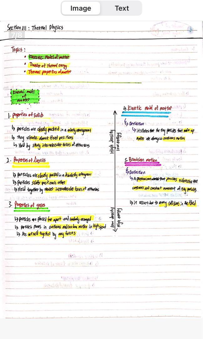 Combined Science Physics Handwritten notes, Everything Else on Carousell