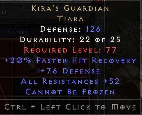 D2R - Kiras Guardian Tiara, Video Gaming, Gaming Accessories, In-Game ...
