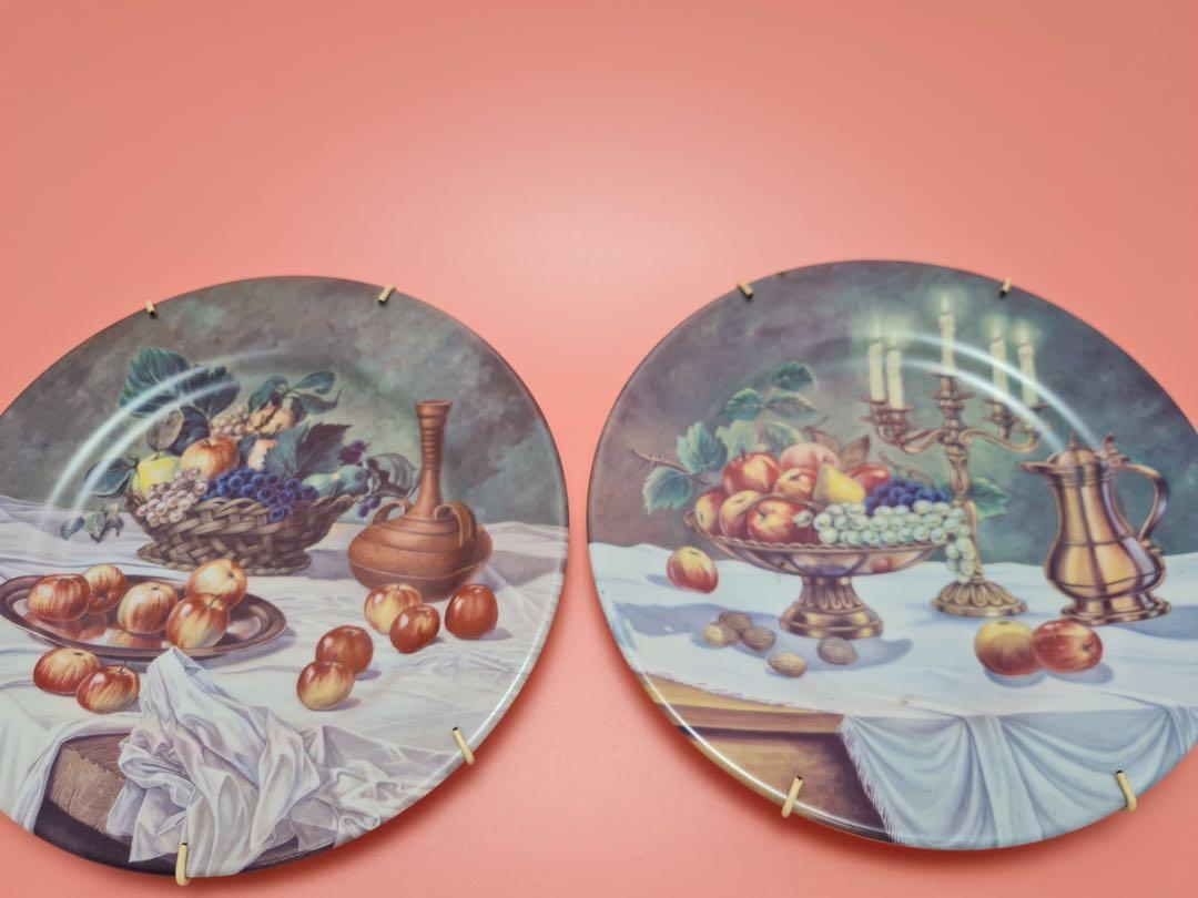 Decorative Plates, Still Life Painting., Furniture & Home Living, Home ...