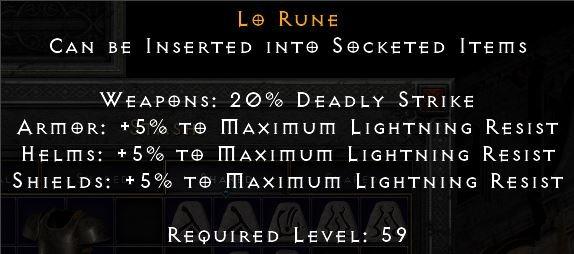 Diablo 2 Resurrected D2R - Lo rune(#28) PC/Switch, Video Gaming, Gaming ...