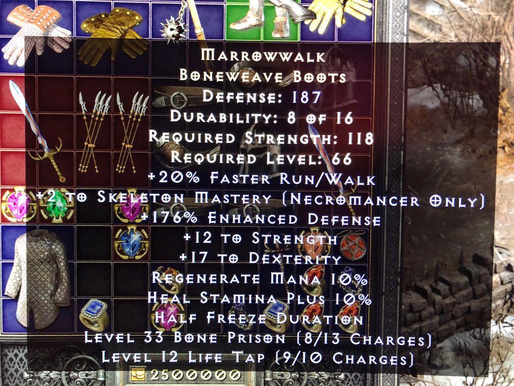 Diablo 2 Resurrected Marrowwalk, Video Gaming, Gaming Accessories, In ...