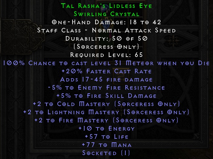 Diablo 2 Resurrected Tal Rasha's Wrappings (Full Set), Video Gaming ...