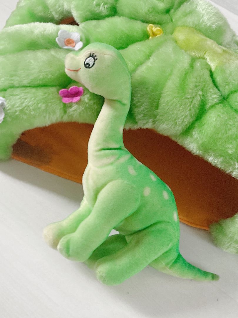 dino with cave plush toy, Hobbies & Toys, Toys & Games on Carousell