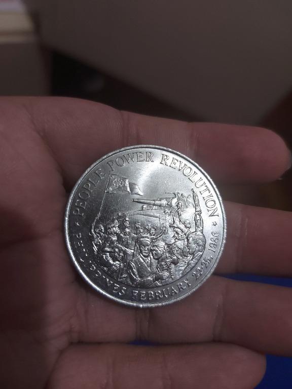 EDSA People Power Revolution Commemorative Coin (10 Peso), Hobbies ...