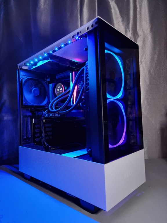 [Free Delivery] Nzxt H510 Elite White + NZXT z53 AIO LCD screen Custom ...