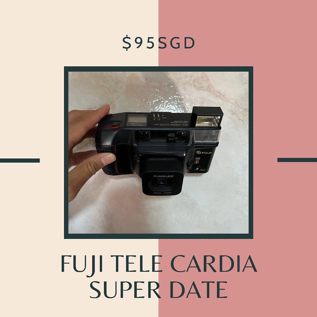 Fuji Tele Cardia Super Date 35mm Film Camera, Photography, Cameras on Carousell