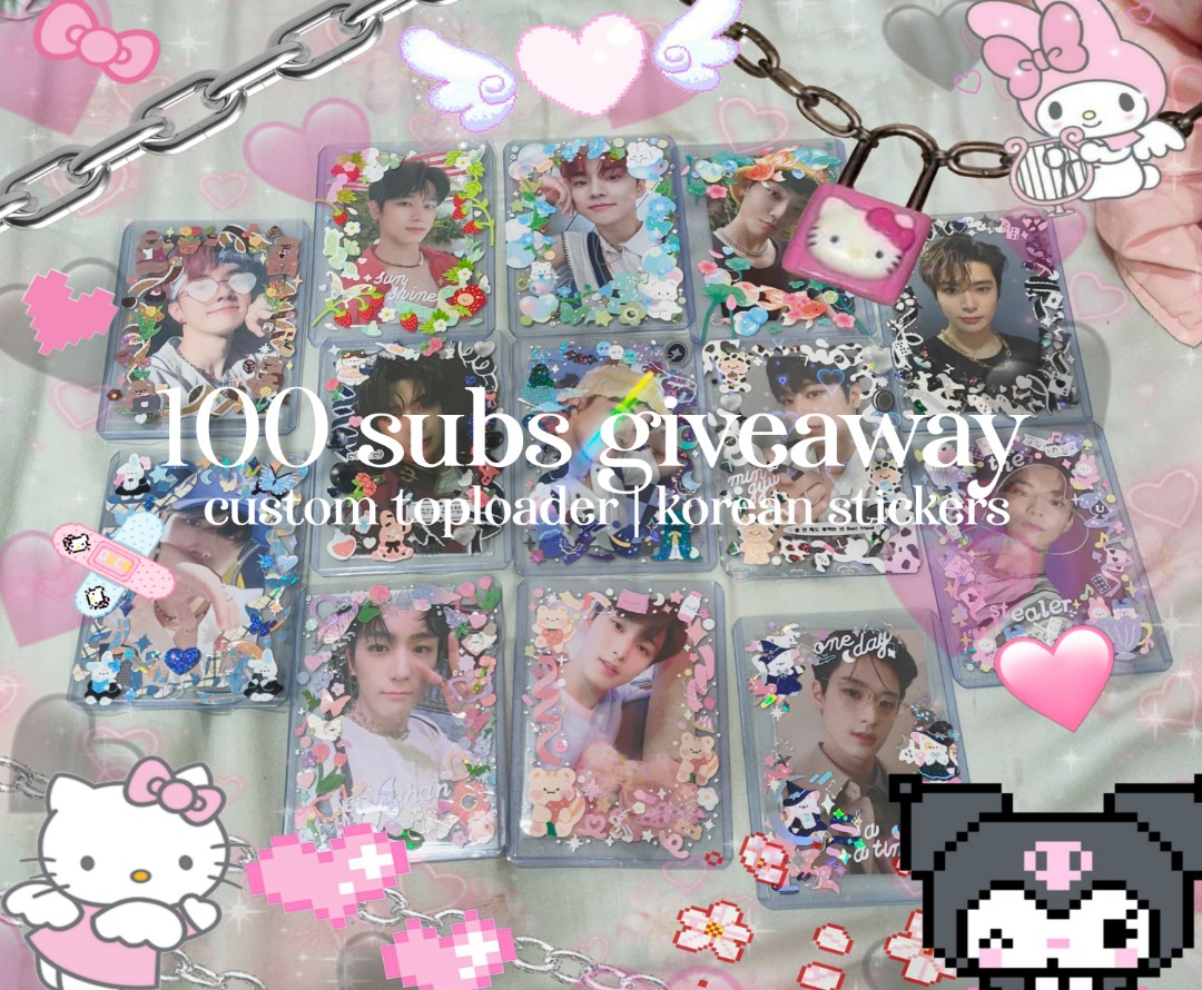Giveaway free toploader korean sticker custom deco (nct 127 dream ...