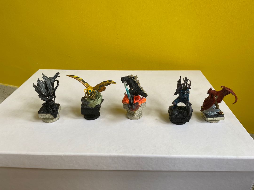 Godzilla final wars chess pieces, Hobbies & Toys, Toys & Games on Carousell