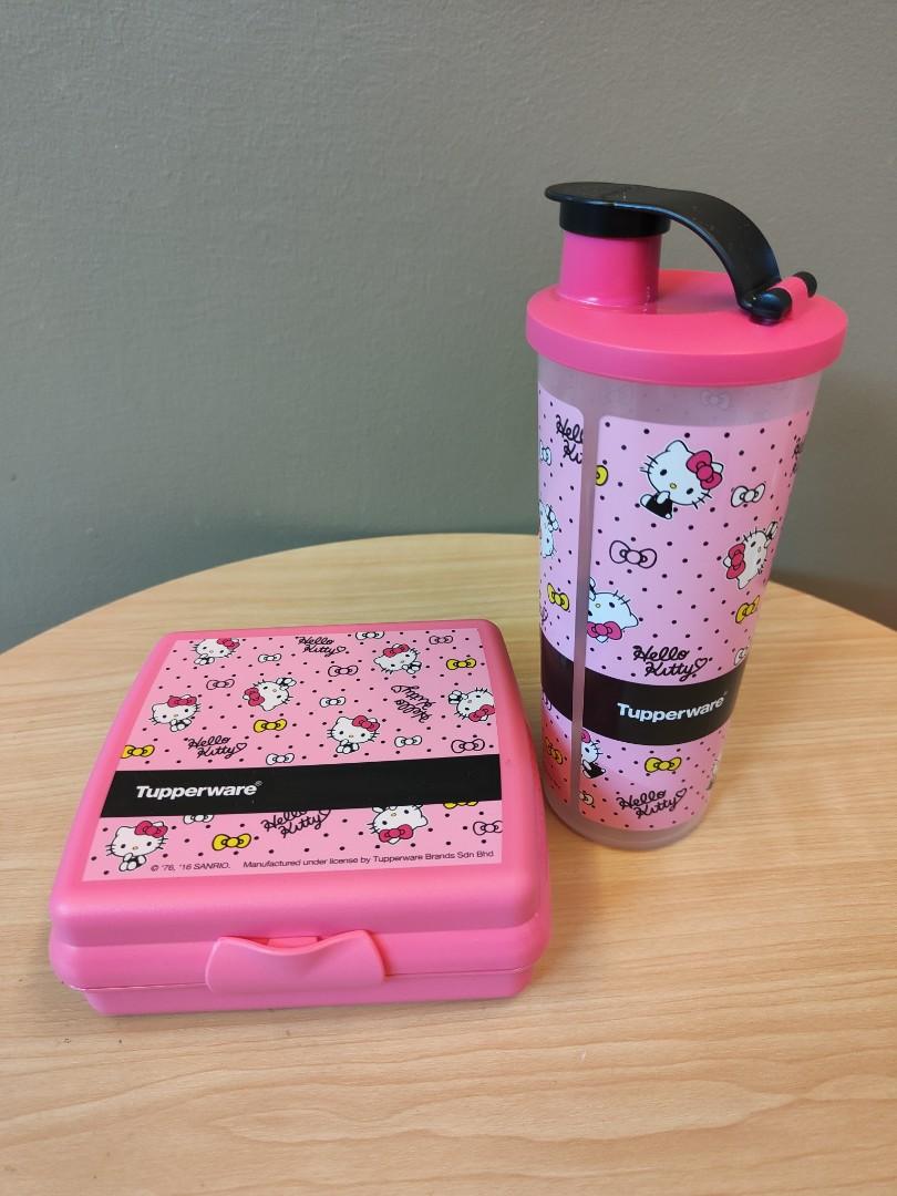 Hello Kitty Tupperware Set, Furniture & Home Living, Kitchenware ...