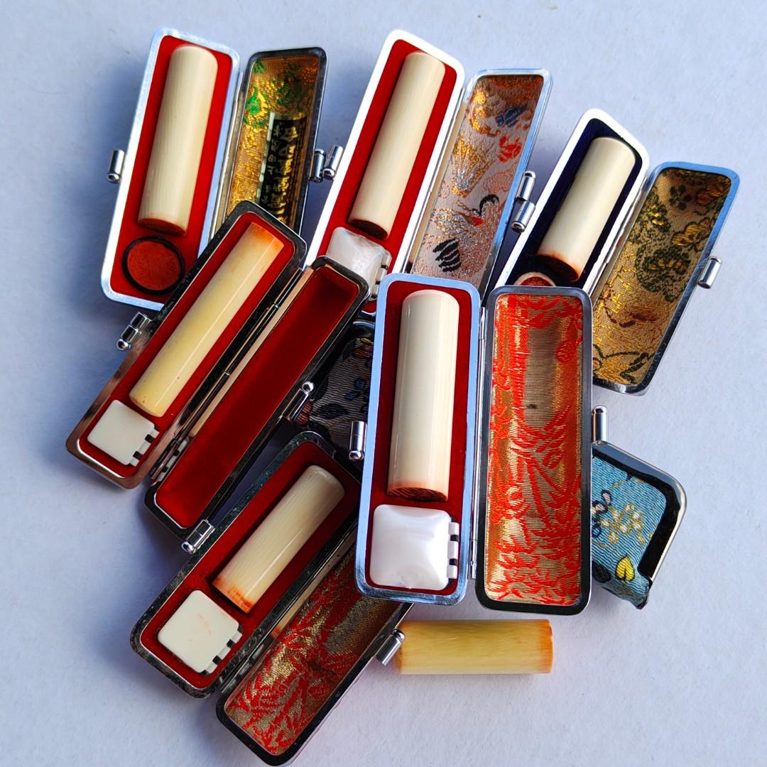 Japanese Hanko Ivory Stamps - LOT, Hobbies & Toys, Memorabilia ...