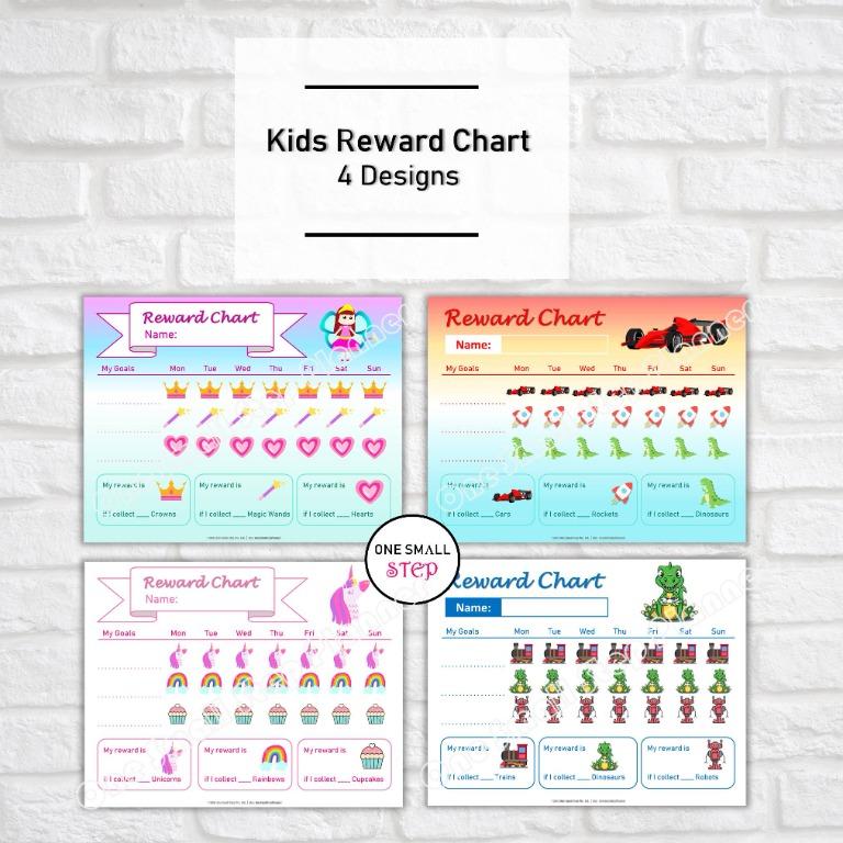 Kids Reward Chart System for Toddlers Preschoolers, Child Behavior ...