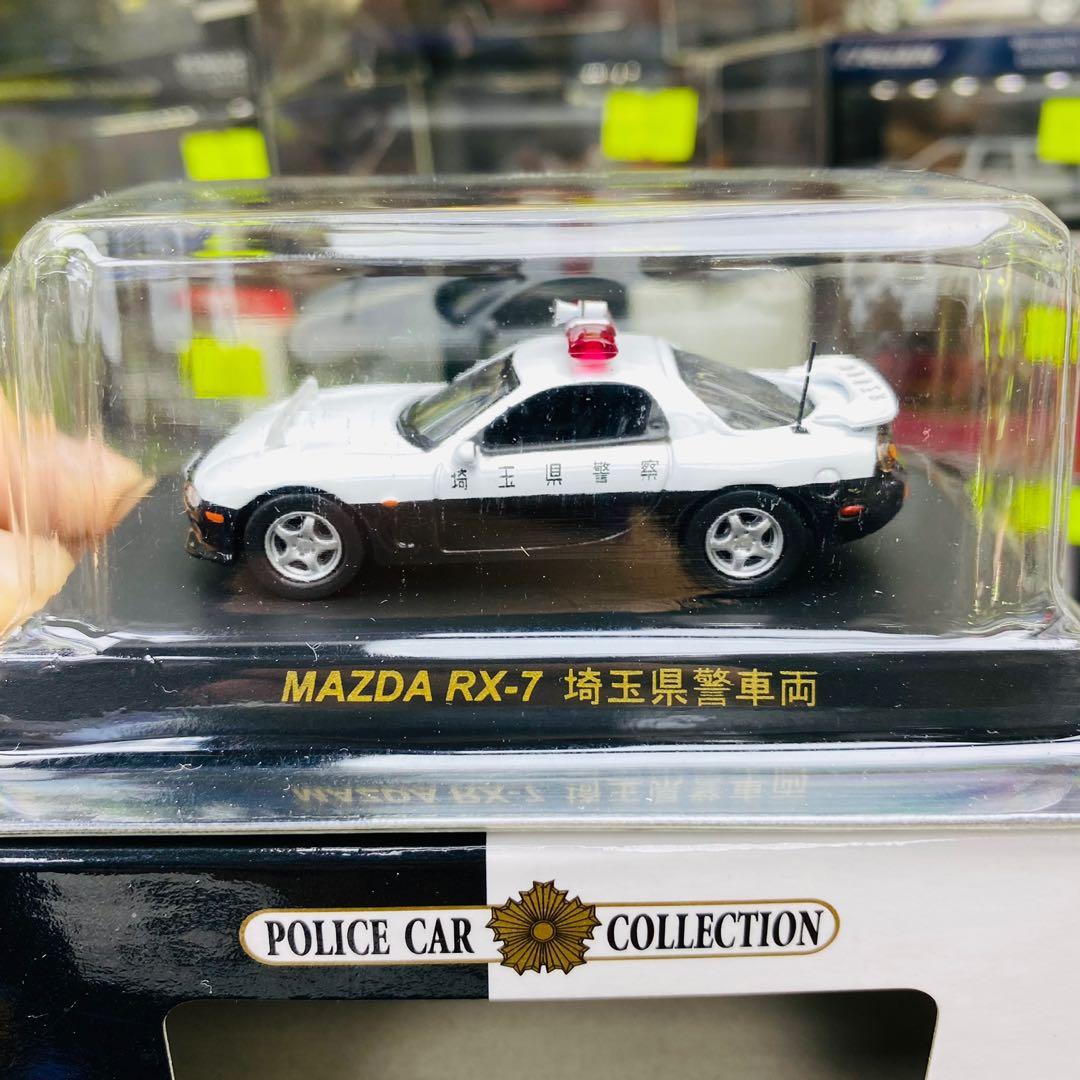 Kyosho 1/64 Die-Cast Model Car Mazda RX-7 FD Police Patrol Car 京商 萬事得 ...