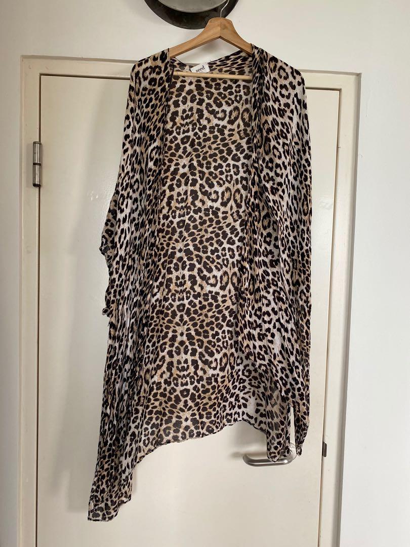 Leopard over throw bikini, Women's Fashion, Swimwear, Bikinis ...