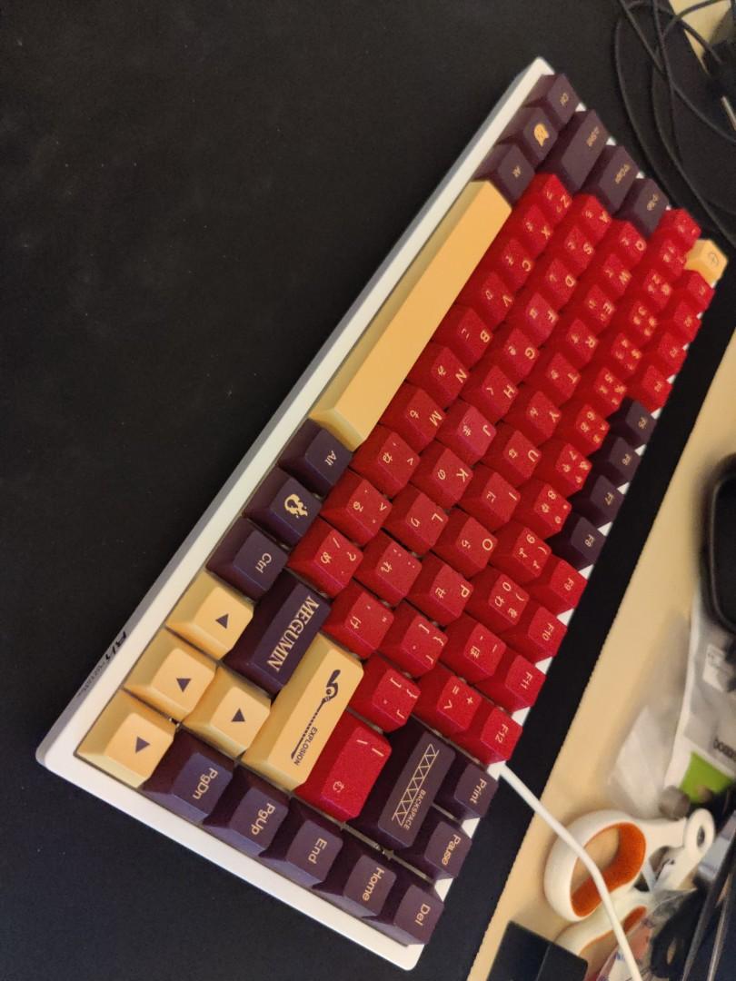 Megumin Red and Gold keycaps, Computers & Tech, Parts & Accessories ...