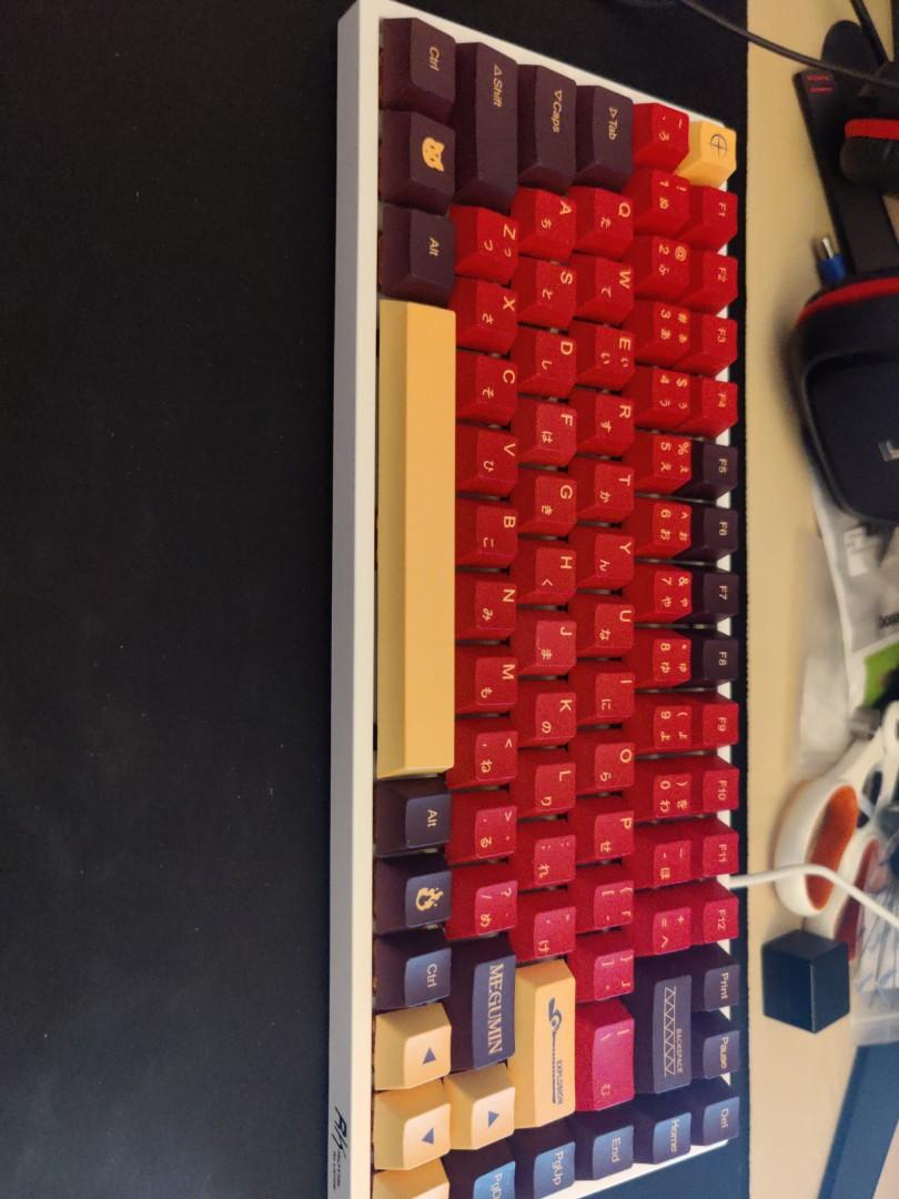 Megumin Red and Gold keycaps, Computers & Tech, Parts & Accessories ...