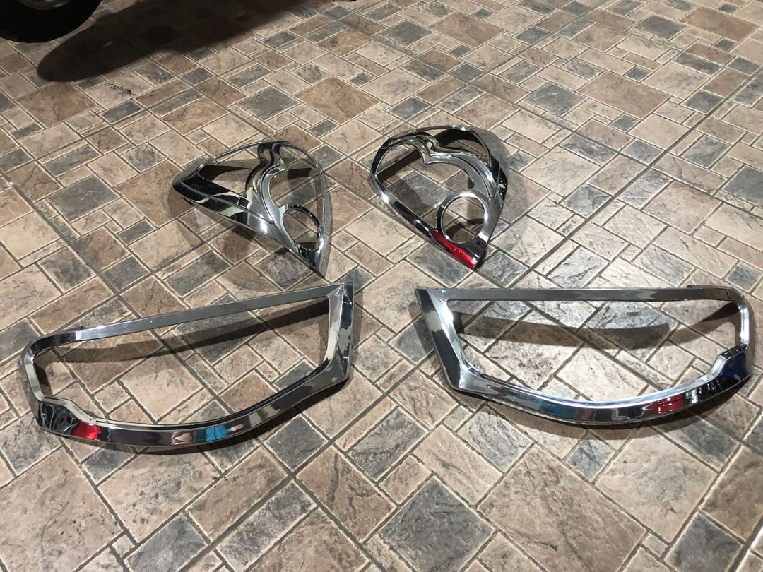 Mitsubishi Strada Chrome headlight, tail light cover, Car Parts ...