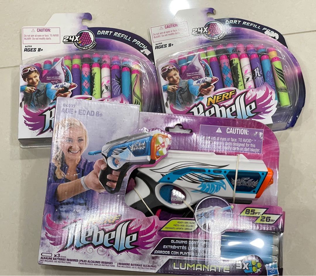Nerf Guns - Rebelle Set + Free Vision Gear, Hobbies & Toys, Toys ...