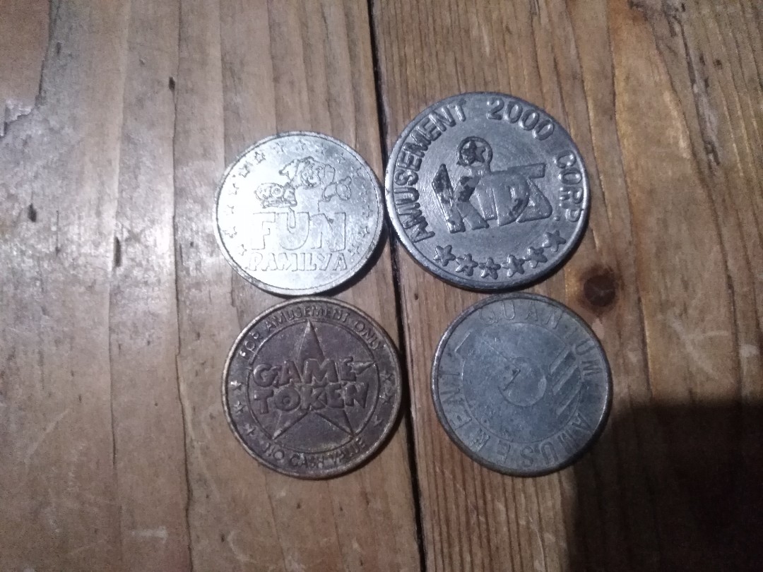 old arcade tokens, Hobbies & Toys, Memorabilia & Collectibles, Vintage ...