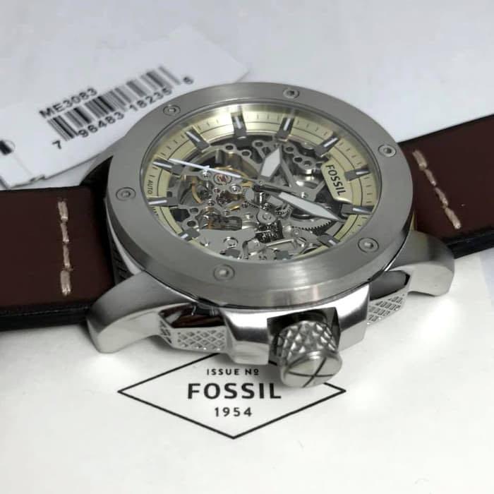Original 100% Fossil Watch Men Automatic Me3083, Fesyen Pria, Jam ...