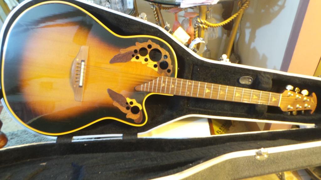 Ovation 1768 Elite deep bowl acoustic guitar made in USA, Hobbies & Toys, Music & Media, Musical ...