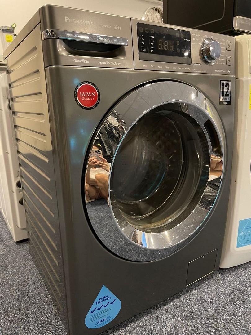 PANASONIC 10KG FRONT LOAD WASHING MACHINE NA-V10FX1, TV & Home ...