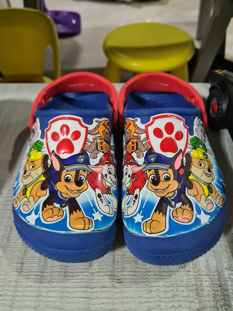 Paw patrol crocs, Babies & Kids, Babies & Kids Fashion on Carousell