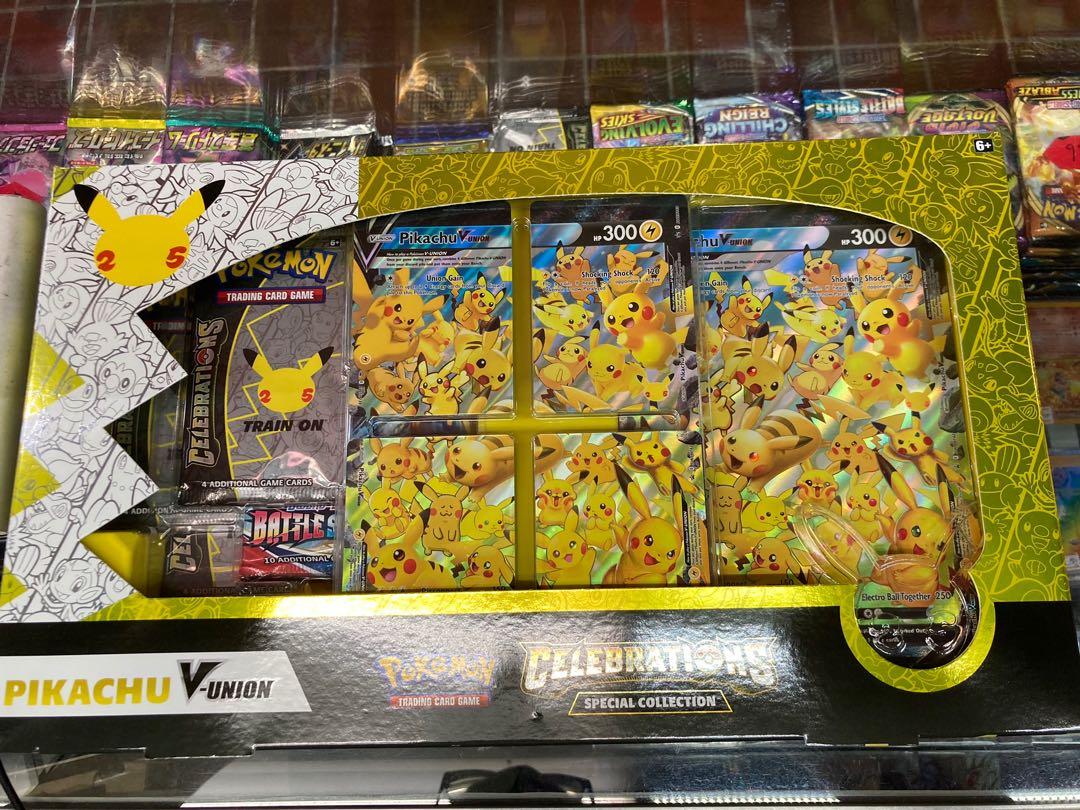 Pikachu V union box, Hobbies & Toys, Toys & Games on Carousell