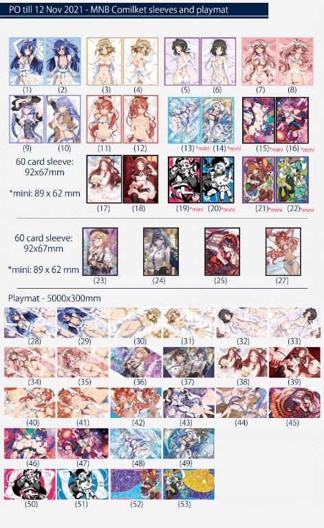 [PO till 12 Nov 2021] MNB Card Sleeves and Playmat Comiket Hololive ...