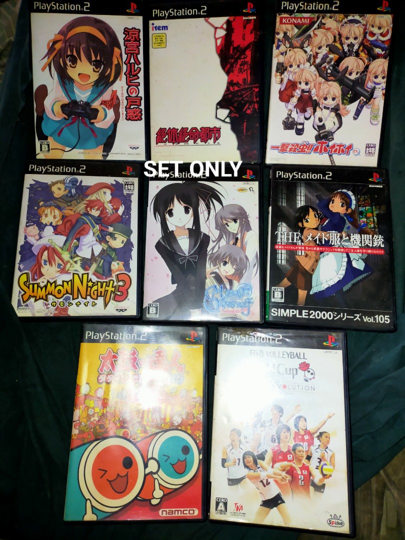 PS2 Games Japan Region Set, Video Gaming, Video Games, PlayStation on ...