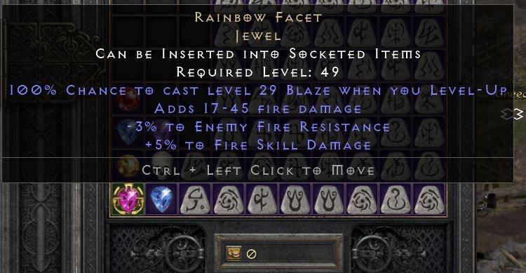 Rainbow Facet - Fire Facet 3/5 D2R, Video Gaming, Video Games, Others ...