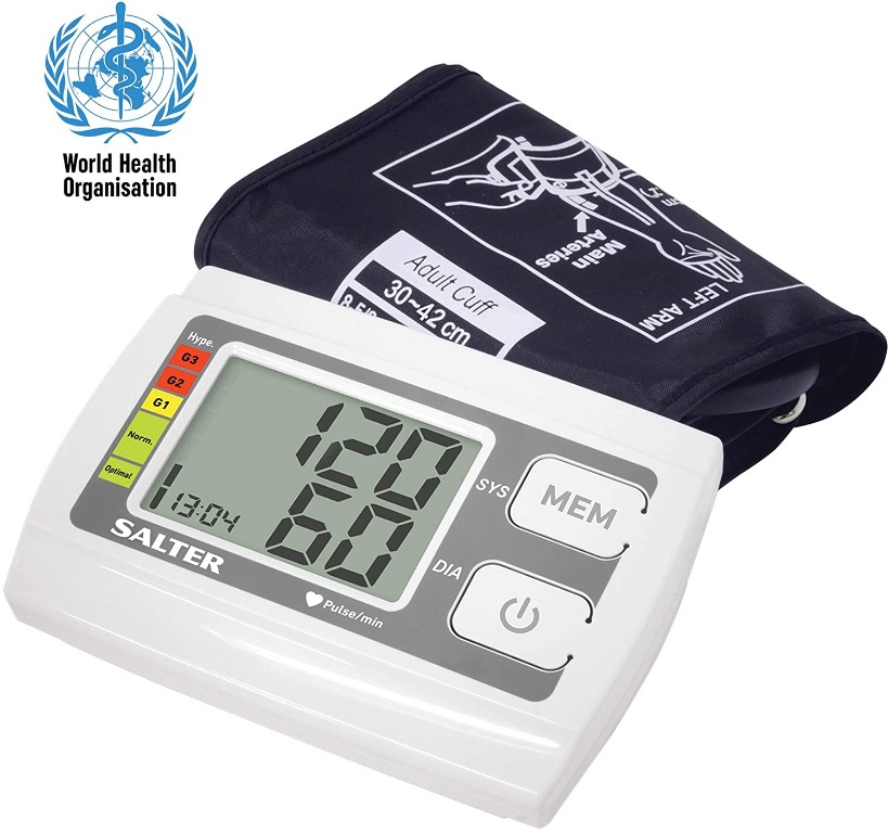 Salter Automatic Upper Arm Blood Pressure Monitor For Home Use ...
