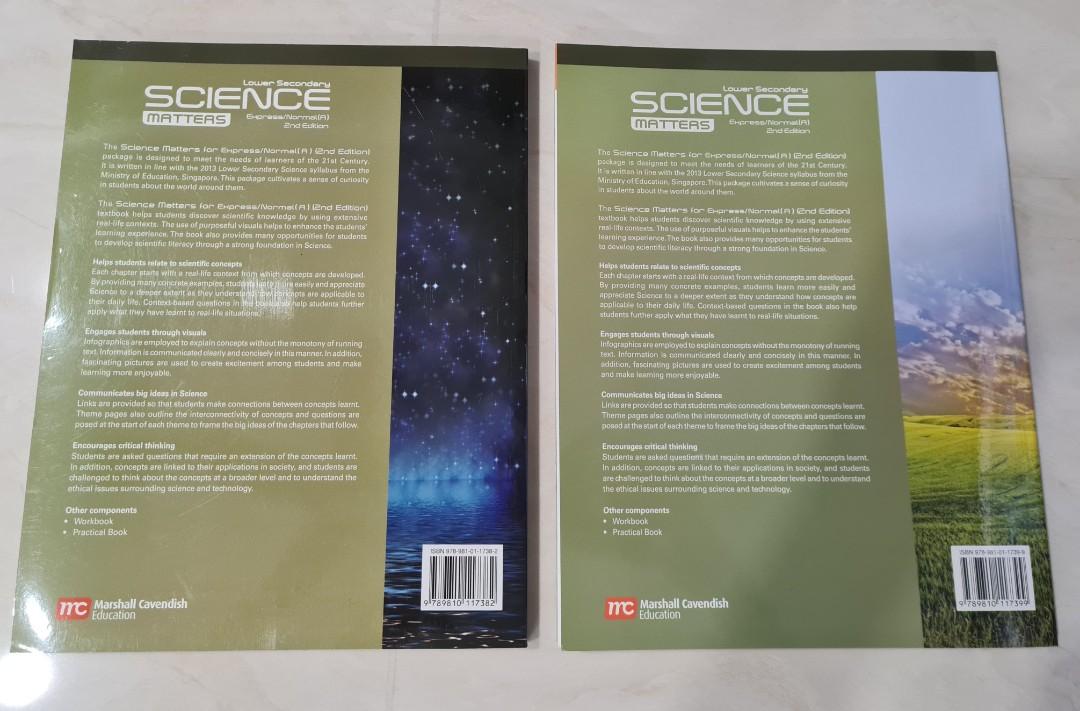 Science Matters Sci textbook lower Secondary Sec 1 & 2, Hobbies & Toys ...