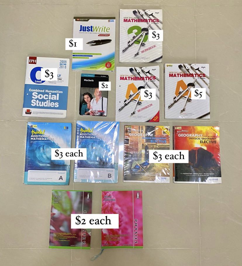 secondary sch books, Hobbies & Toys, Books & Magazines, Textbooks on ...