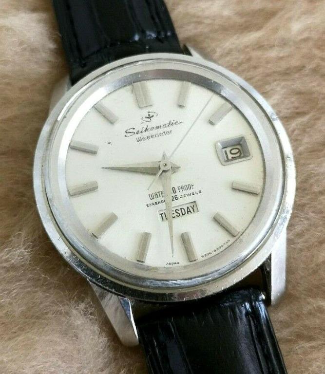 SEIKOMATIC Weekdater DIASHOCK 6206-8990 "PROOF-PROOF" AUTO 37mm Watch ...