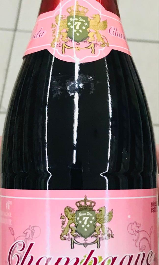Seven Star Red Grape Champagne Soda 750mL, Food & Drinks, Beverages on ...