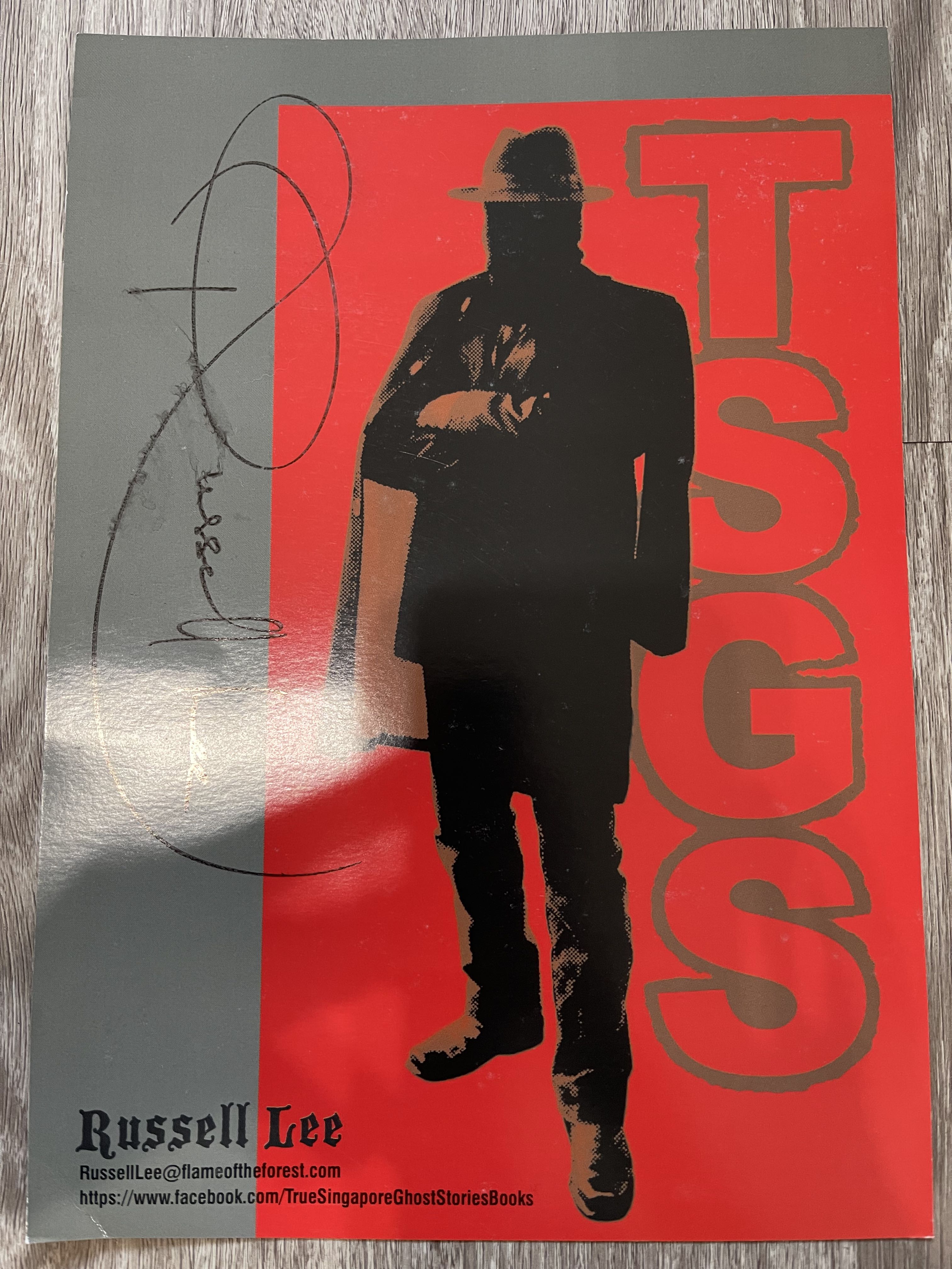 Singapore True Ghost Stories Russell Lee’s autograph and poster ...