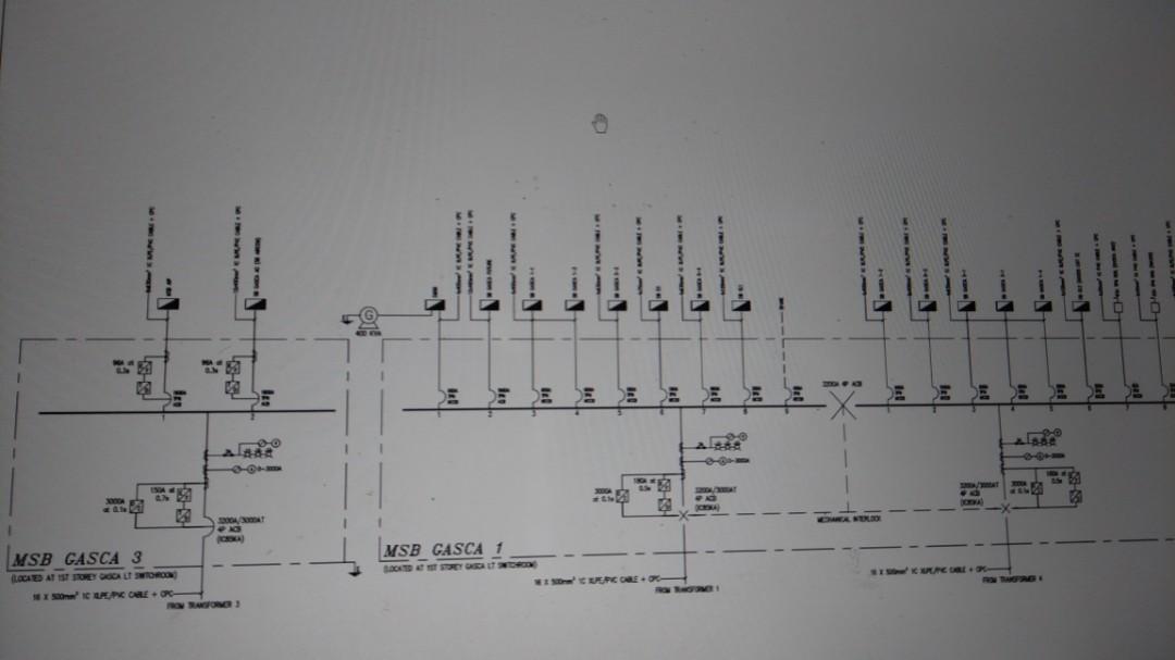 Single line diagram SLD, As-built, Drafting and Drawing, AutoCAD ...