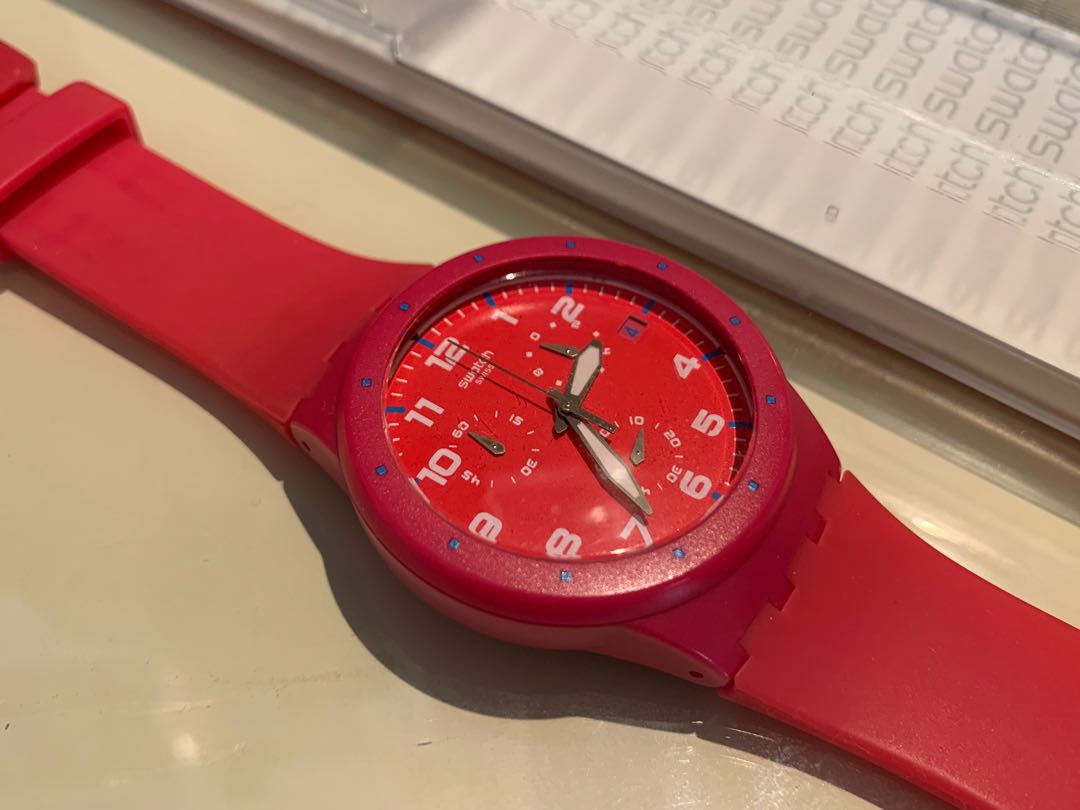 Swatch pink watch, Mobile Phones & Gadgets, Wearables & Smart Watches ...