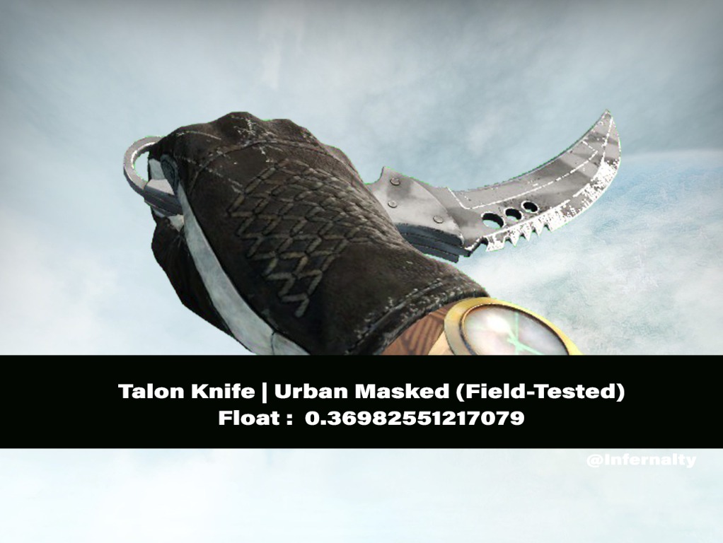 Talon Knife Urban Masked FT CSGO SKINS KNIVES, Video Gaming, Gaming ...