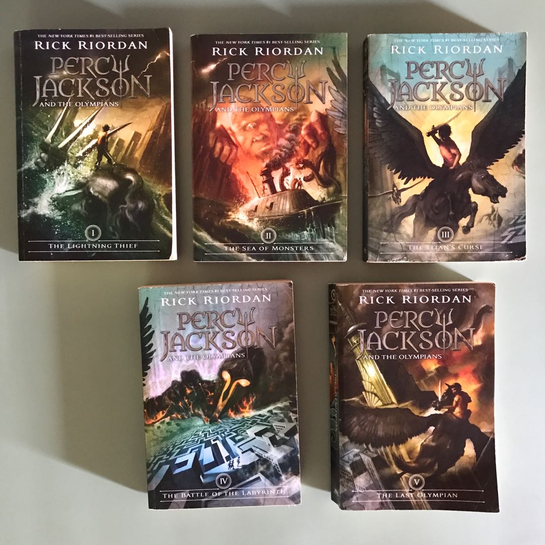 The entire collection of Percy Jackson and the Olympians by Rick ...
