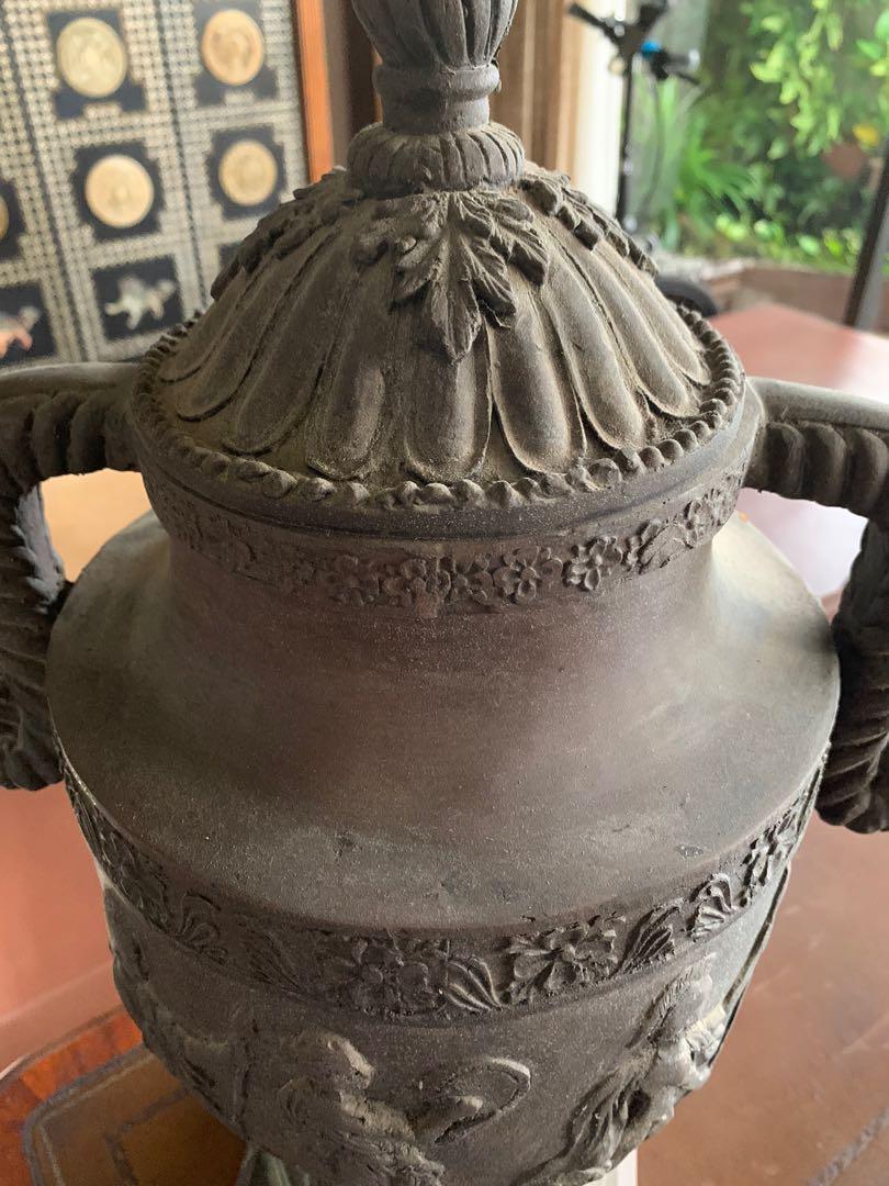 Unique Greco-Roman Vessel Vase Pot (Made of Metal), Furniture & Home ...