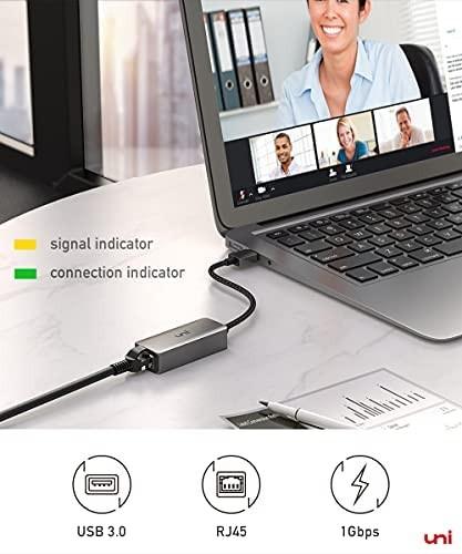 USB to Ethernet Adapter, uni Driver Free USB 3.0 to 100/1000 Gigabit ...