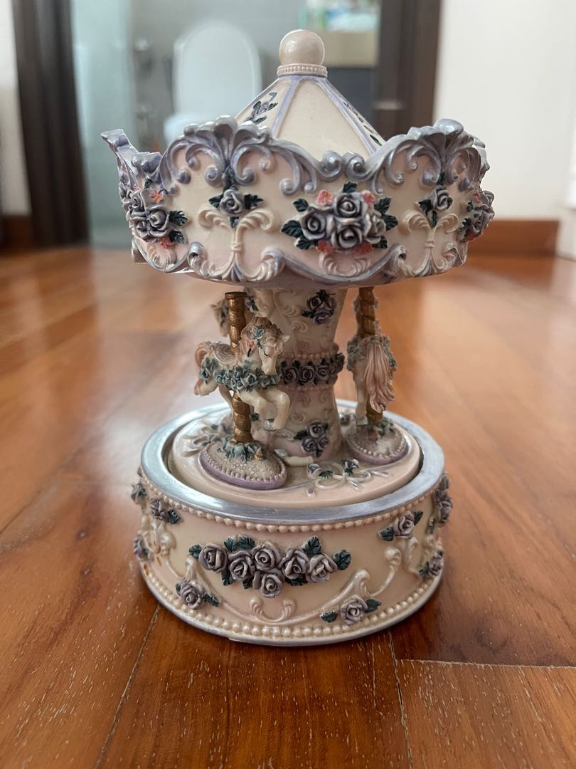 Vintage musical Carousel, Furniture & Home Living, Home Decor, Other ...
