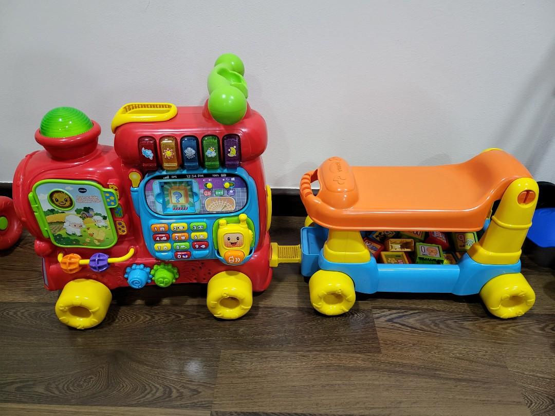Vtech push and play train, Babies & Kids, Infant Playtime on Carousell