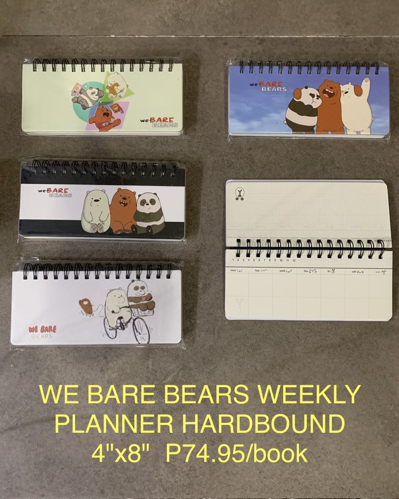 WE BARE BEARS WEEKLY PLANNER, Hobbies & Toys, Stationary & Craft ...