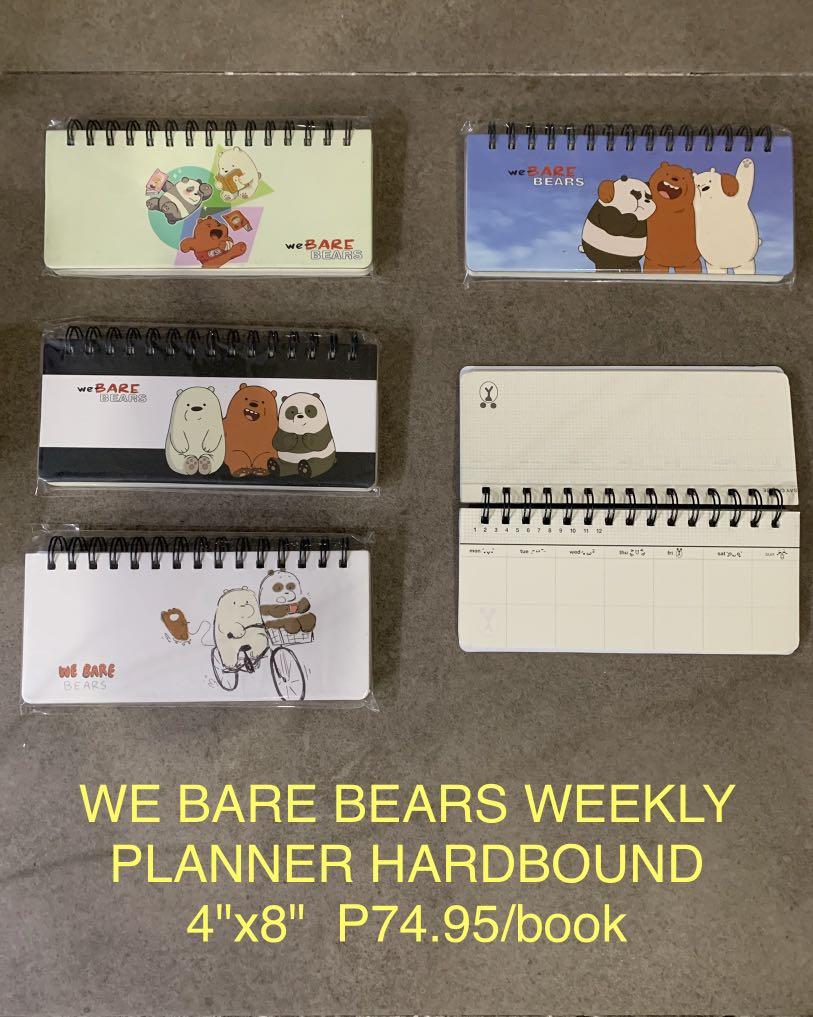 WE BARE BEARS WEEKLY PLANNER, Hobbies & Toys, Stationary & Craft ...