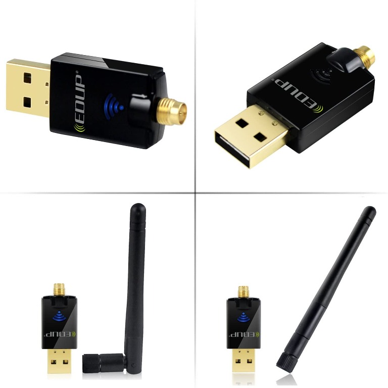 Wifi Adapter EDUP Wireless Adapter Usb Wifi Dongle AC600Mbps(5G 433Mbps ...